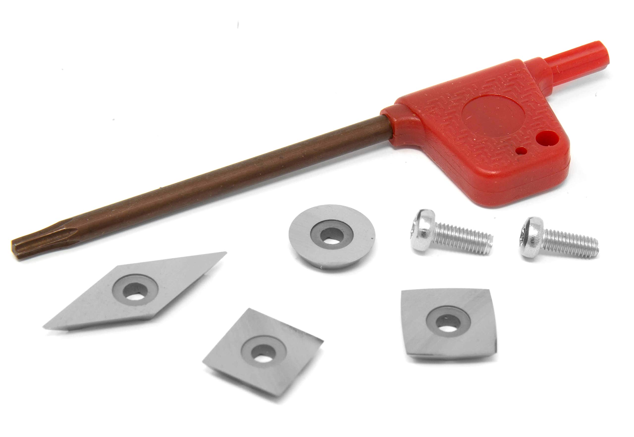 WEN CH016R 4-Piece Carbide Chisel Tips for Indexable Wood Turning ...