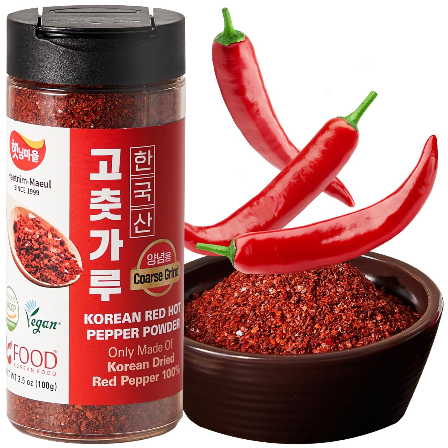 Amazon.com : Korean Food Haetnim Maeul 100% Korean Red Chili Powder ...