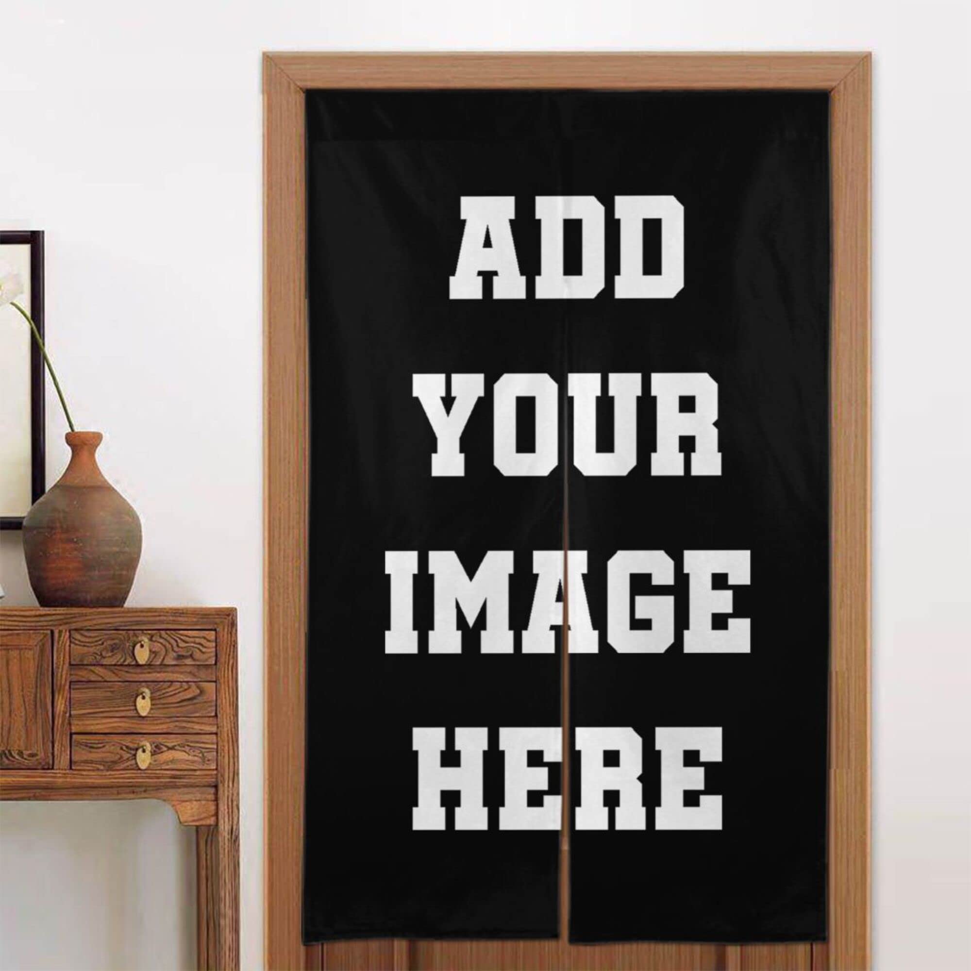 Amazon.com: JCETUNO Personalized Japanese Noren Curtain Custom Picture ...