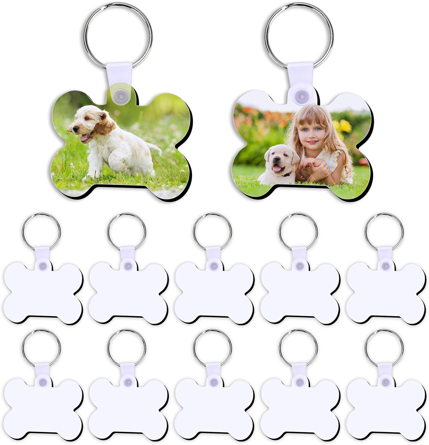Amazon.com: YHNTGB 24 Set Sublimation keychain blanks bulk Heat ...
