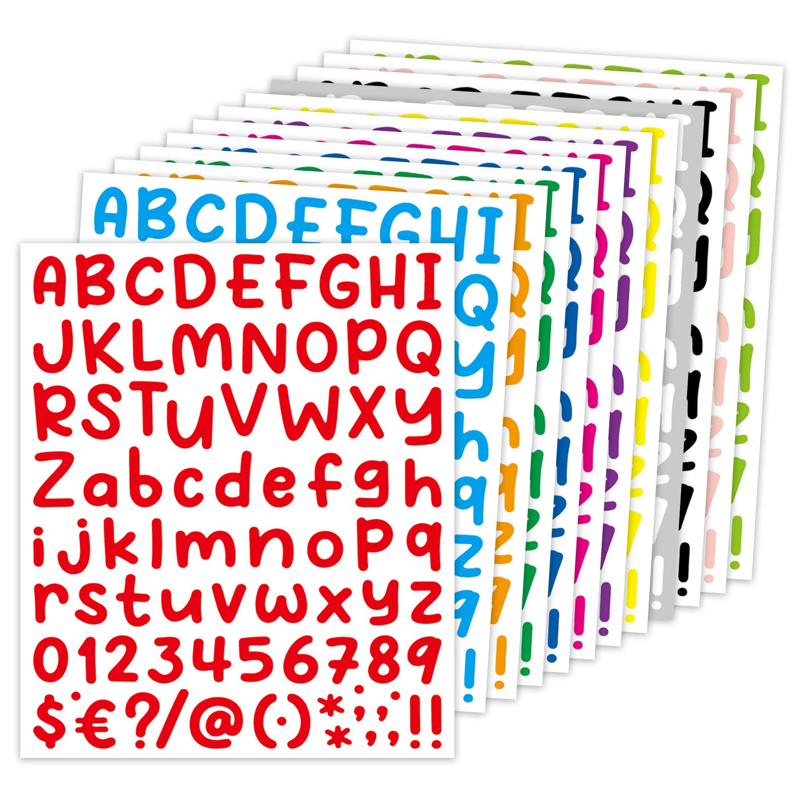Amazon.com: Letter Stickers, Dizdkizd Small Alphabet Stickers, 1 inch ...