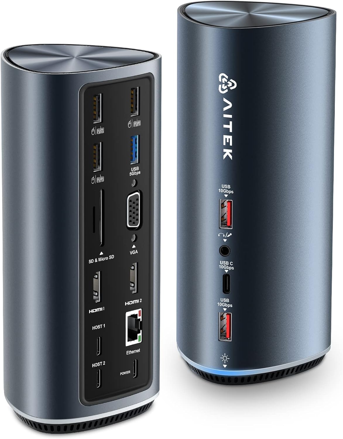 Aitek USB C Dockingstation: 15-in-2 MacBook Pro/Air M1 M2 Multiple Laptop Dock mit Triple ...