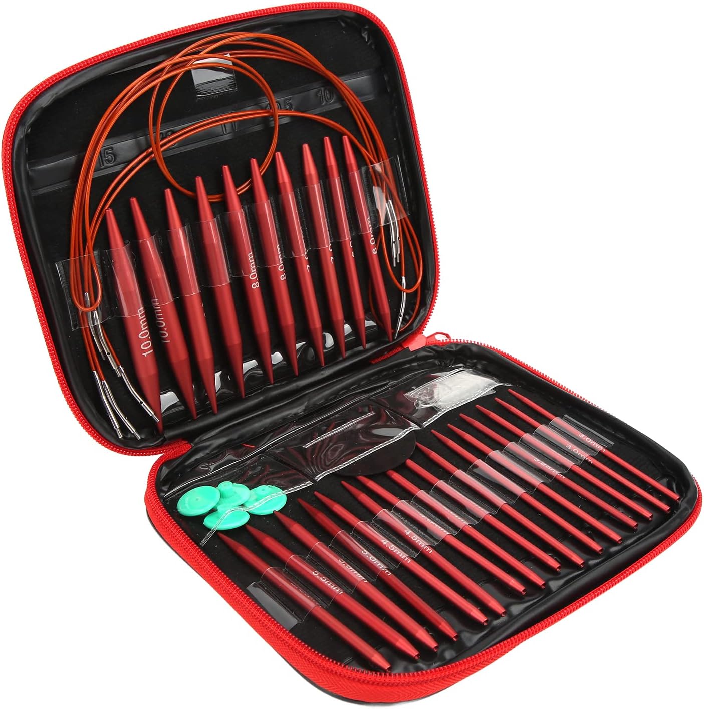 Amazon.com: Circular Knitting Needles, Removable Knitting Needle Set ...