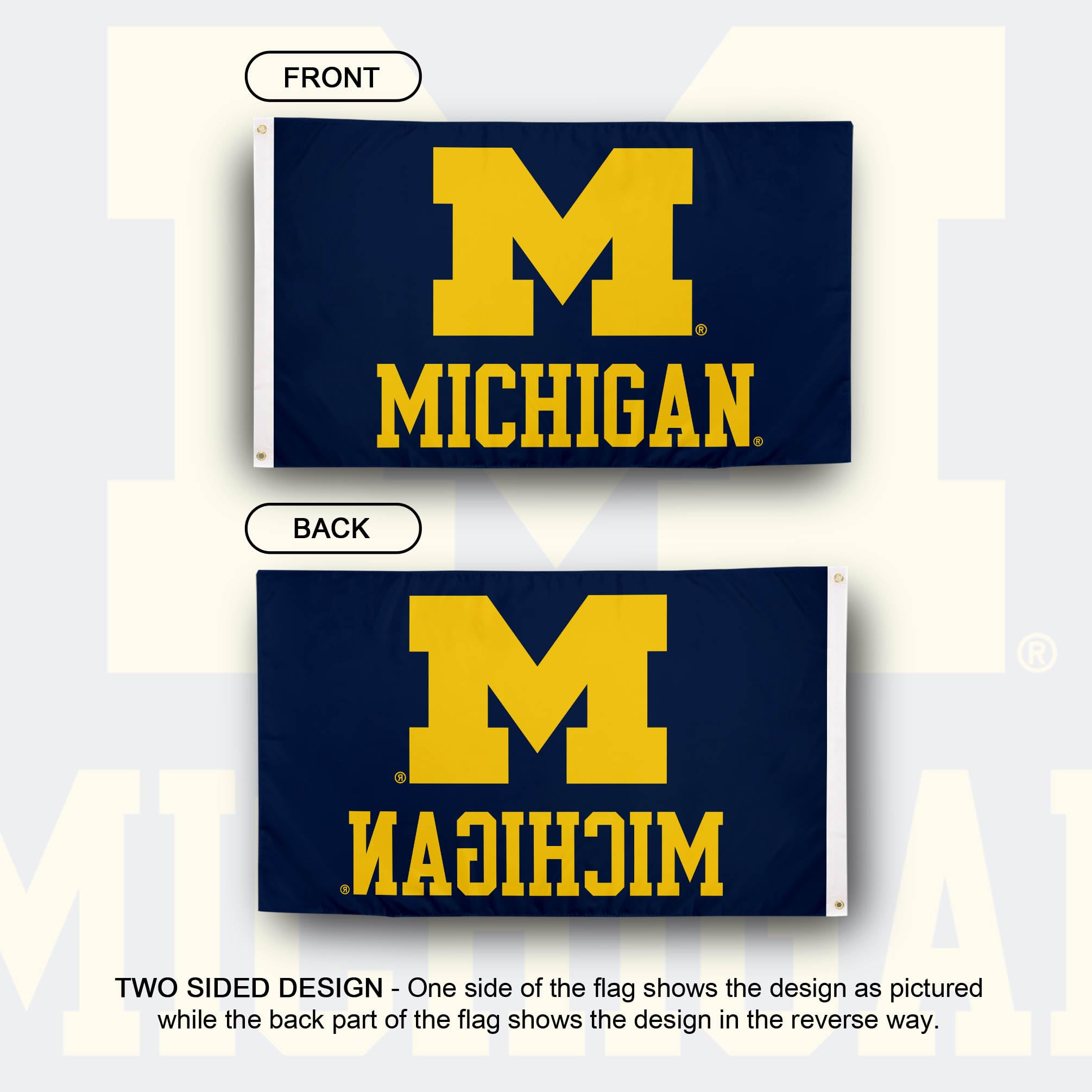 Snapklik.com : Desert Cactus University Of Michigan Flag - 3 X 5 Feet ...