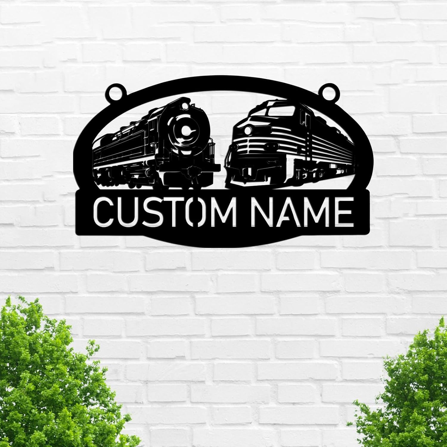 Amazon.com: Custom Train Railroad Metal Sign - Personalized Railway ...