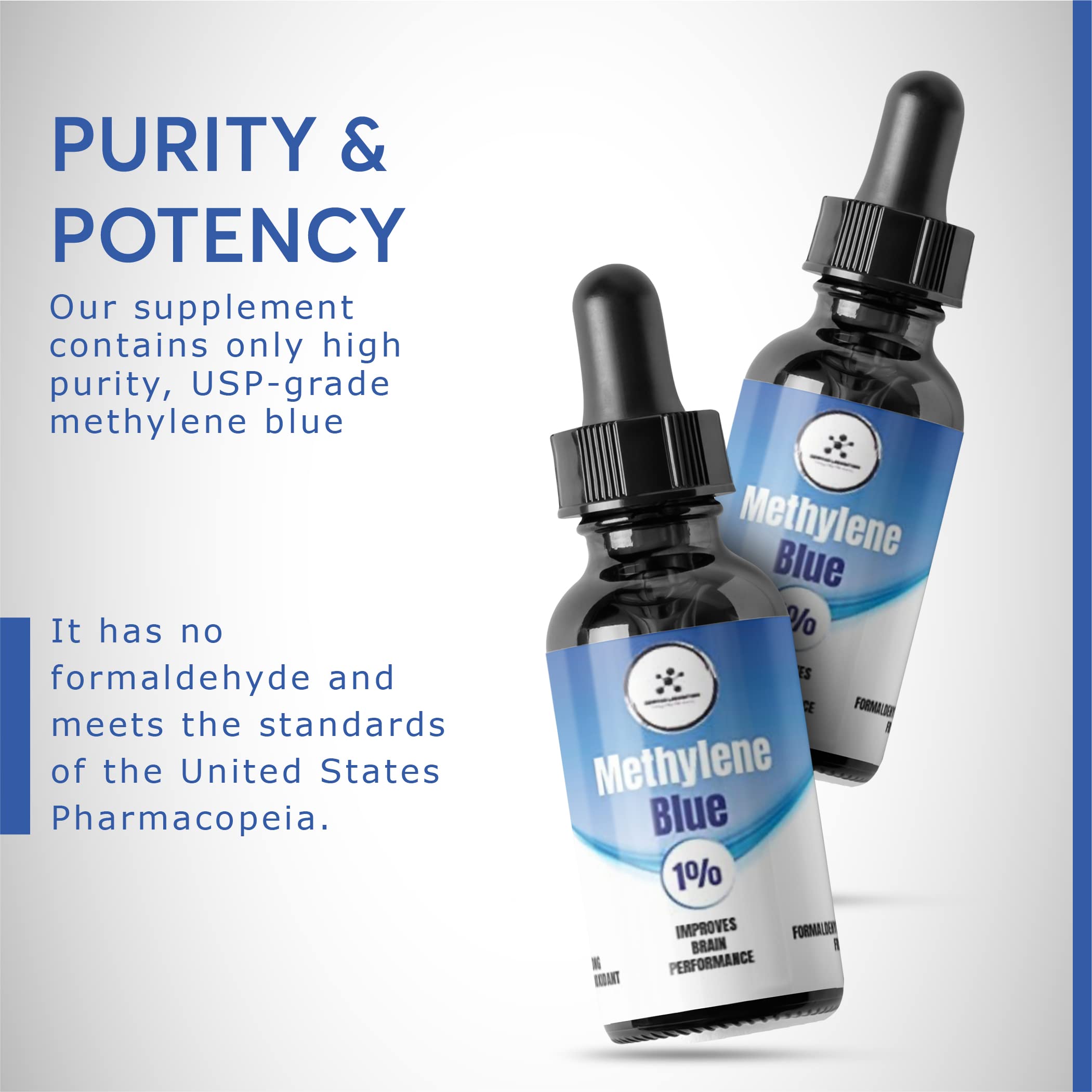 Snapklik.com : Methylene Blue 1% Compass Laboratory USP-Grade Methylthioninium Chloride ...