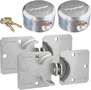 Master Lock - Hasp/Hidden Shackle Keyed Alike Padlocks 770-6271NKA-2 w ...