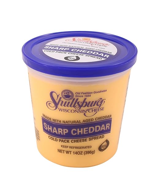 Amazon.com: Shullsburg Creamery - Sharp Cheddar Cold Pack Cheese Spread ...
