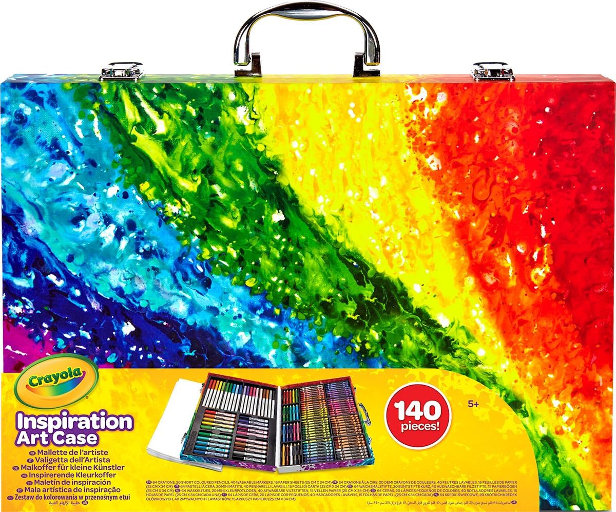 Amazon.com: Crayola Inspiration Art Case Coloring Set - Space (140ct ...