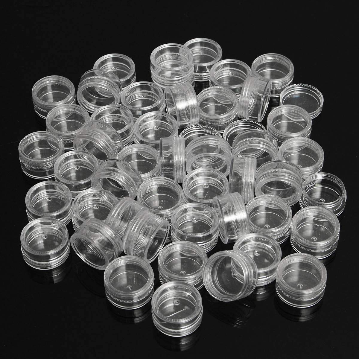 Amazon.com: 25pcs/50pcs/100pcs Empty Jars, Clear Jar, Cream Jar, Empty ...