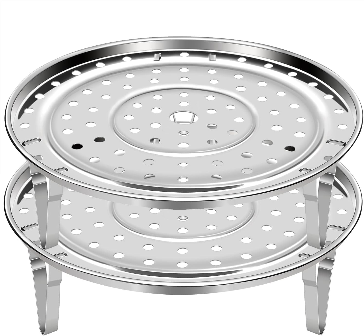 Amazon.com: Steamer Rack for Cooking,18/8 Stainless Steel Steaming Rack ...