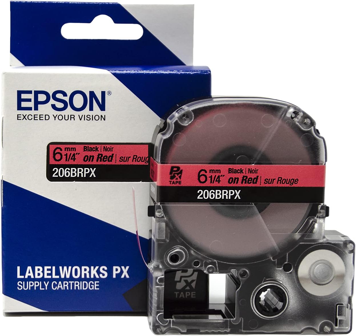 Amazon.com: Epson LABELWORKS 206BRPX Genuine PET (Polyester) Tape ...