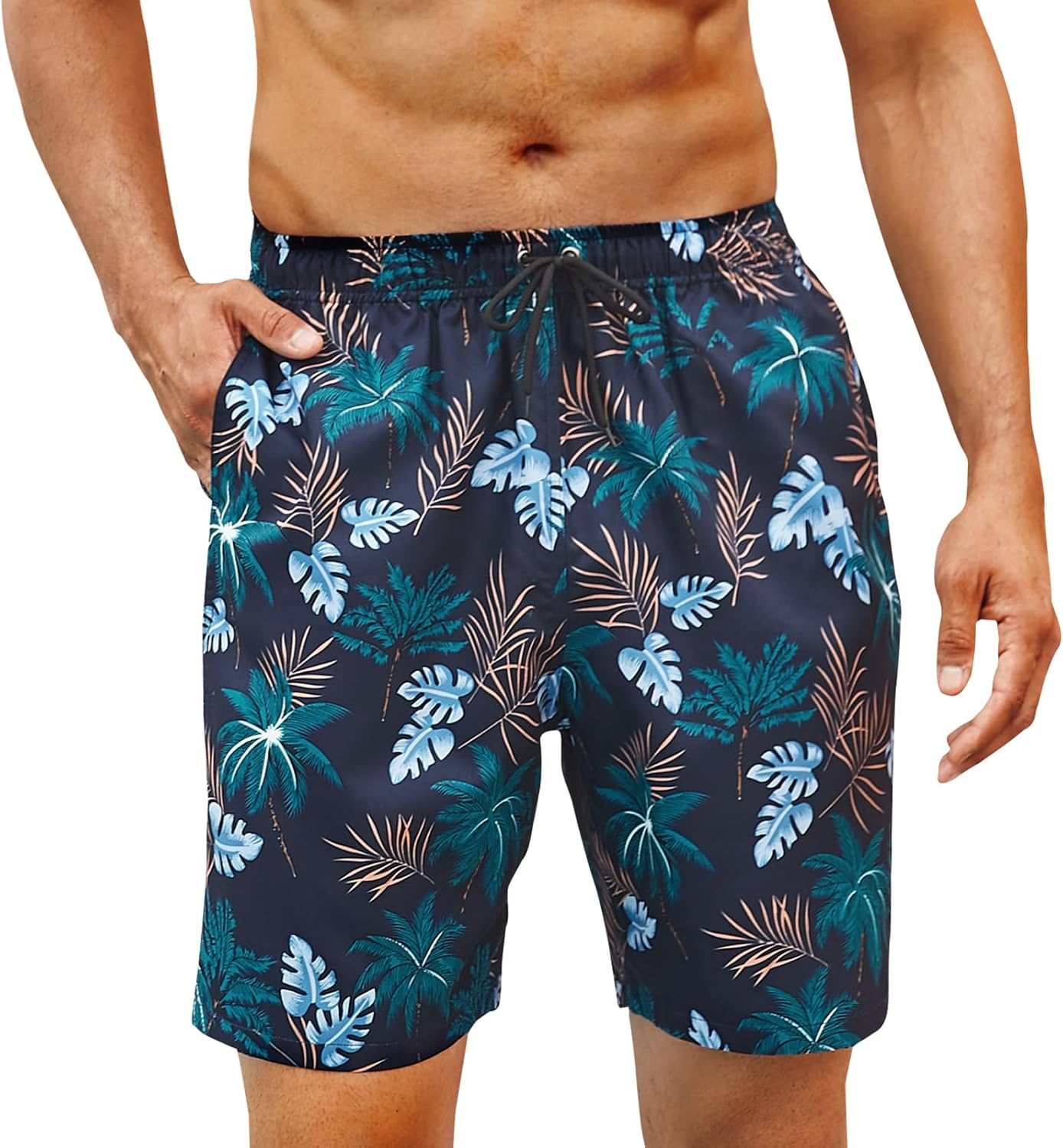 Enlision Mens Swim Trunks Beach Shorts Quick Dry Hawaiian Swimming ...