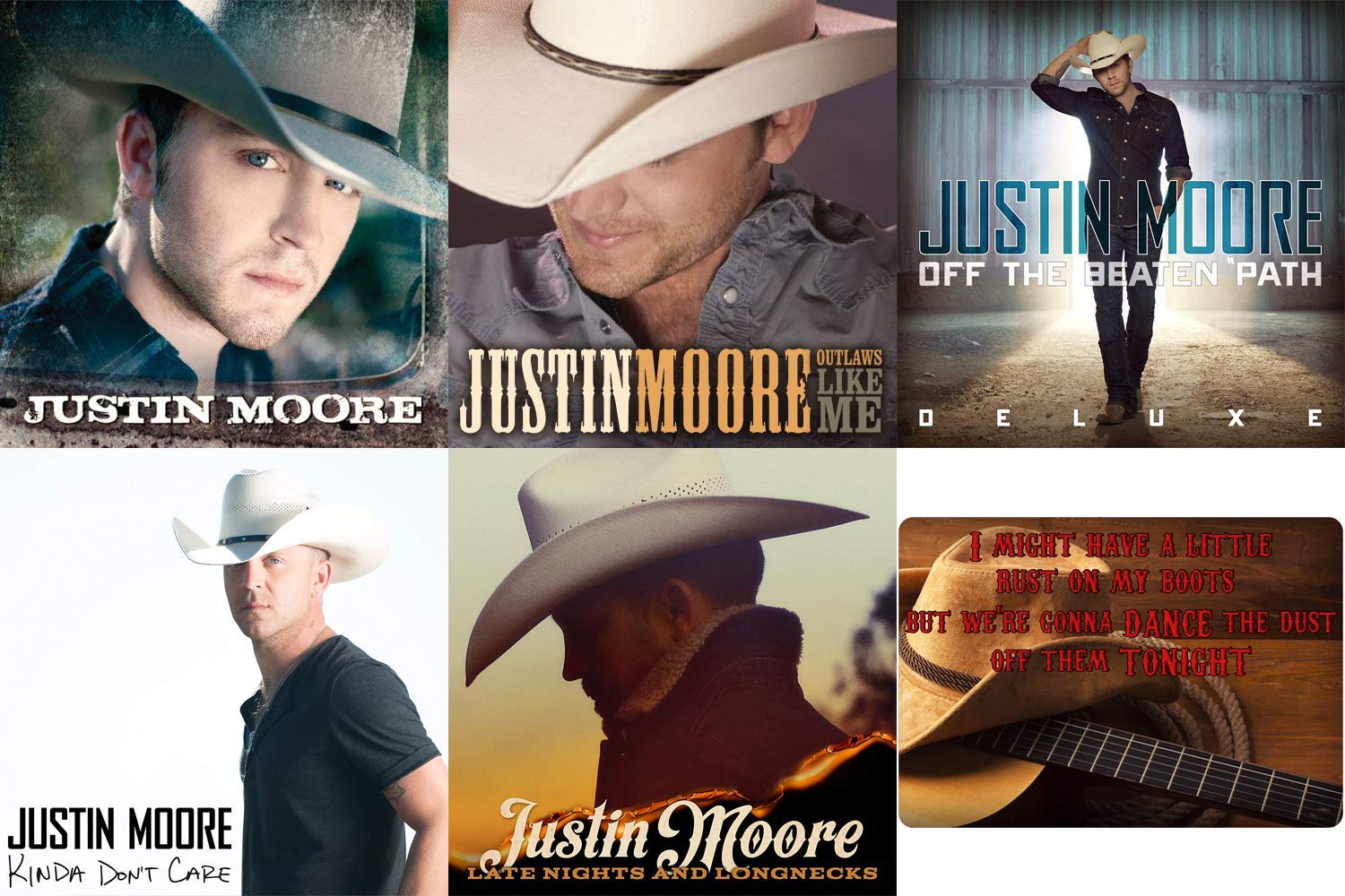 Justin Moore: Complete 5 Studio Albums CD Collection with Bonus Art ...
