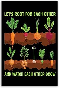 Amazon.com: VITOME NBT Gardening Wall Poster Let's root for each other ...