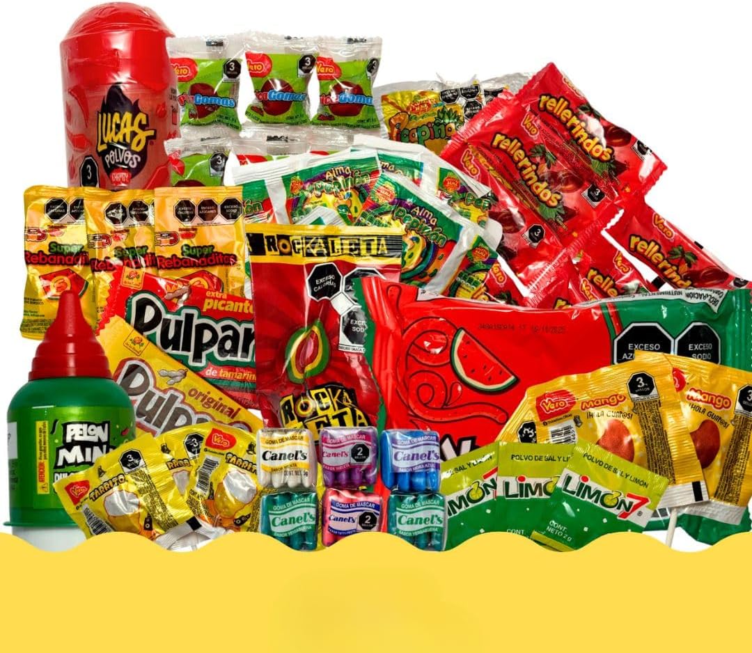Amazon.com : Mexican Candy Fiesta: 50 Authentic Treats in a Festive Bag ...