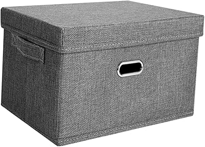 Amazon.com - Lucky Monet Storage Bins Boxes with Lids 2 Pack Decorative ...