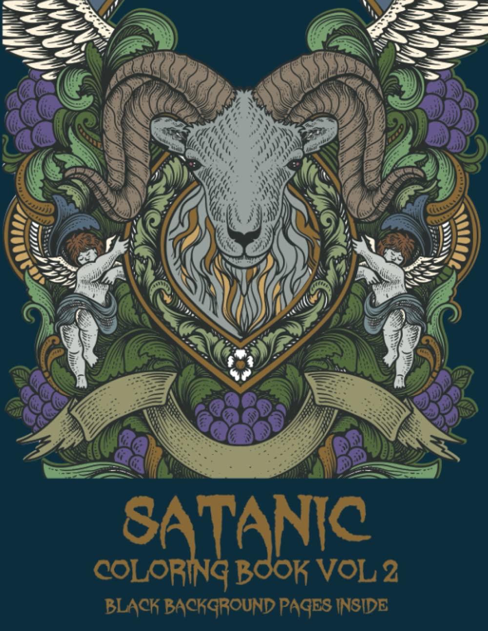 Amazon.com: Satanic Coloring Book Vol 2 Including Baphomet, Demons ...