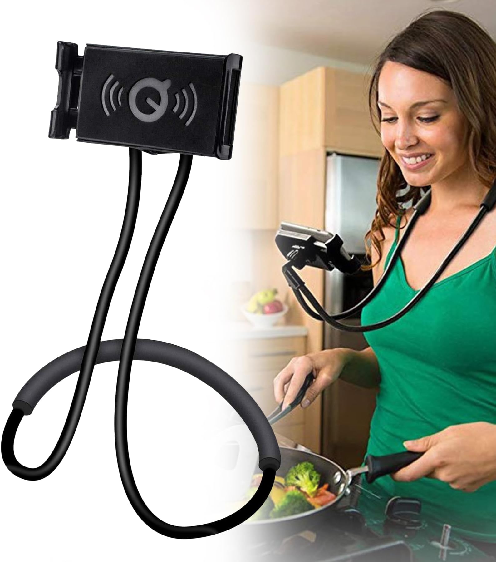 Cell Phone Holder, Universal Lazy Neck Mobile Phone Stand for Cellphone ...