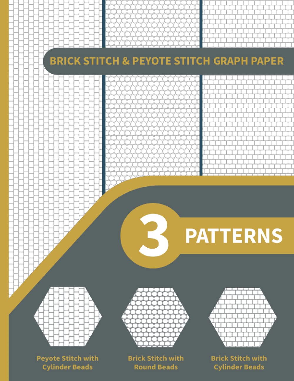 Buy Brick Stitch & Peyote Stitch Graph Paper: Multiple Seed Bead Graph ...