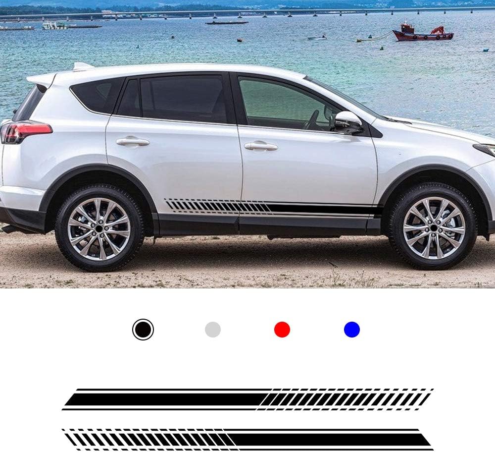 Amazon.com: Optional Colour Vinyl Sports Racing Decal Side Stripes ...