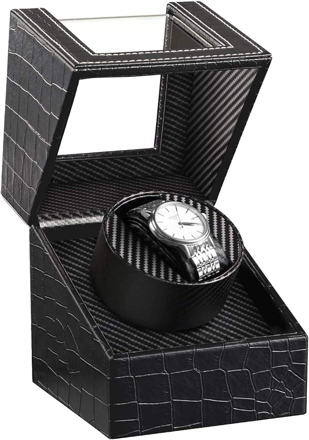 Mcbazel Automatic Watch Winder Box PU Quad Single Automatic Watch ...