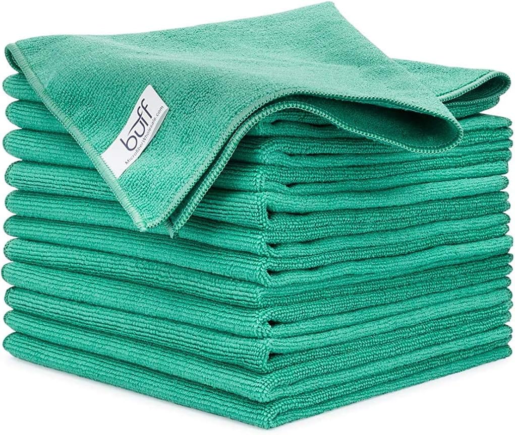 Amazon.com: Buff™ Microfiber Cleaning Cloth | Green (12 Pack) | Size 16 ...