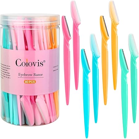 Amazon.com: 40Pcs Eyebrow Razors Multipurpose Exfoliating Dermaplaning ...