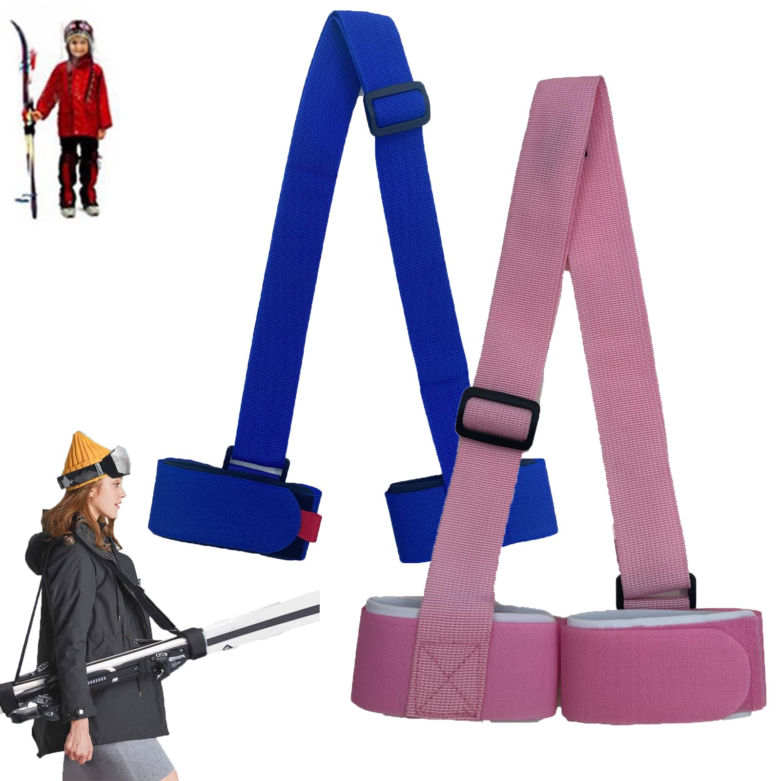 Amazon.com: Skimate - Skimate Ski Straps, Ski Straps for Carrying, Ski ...