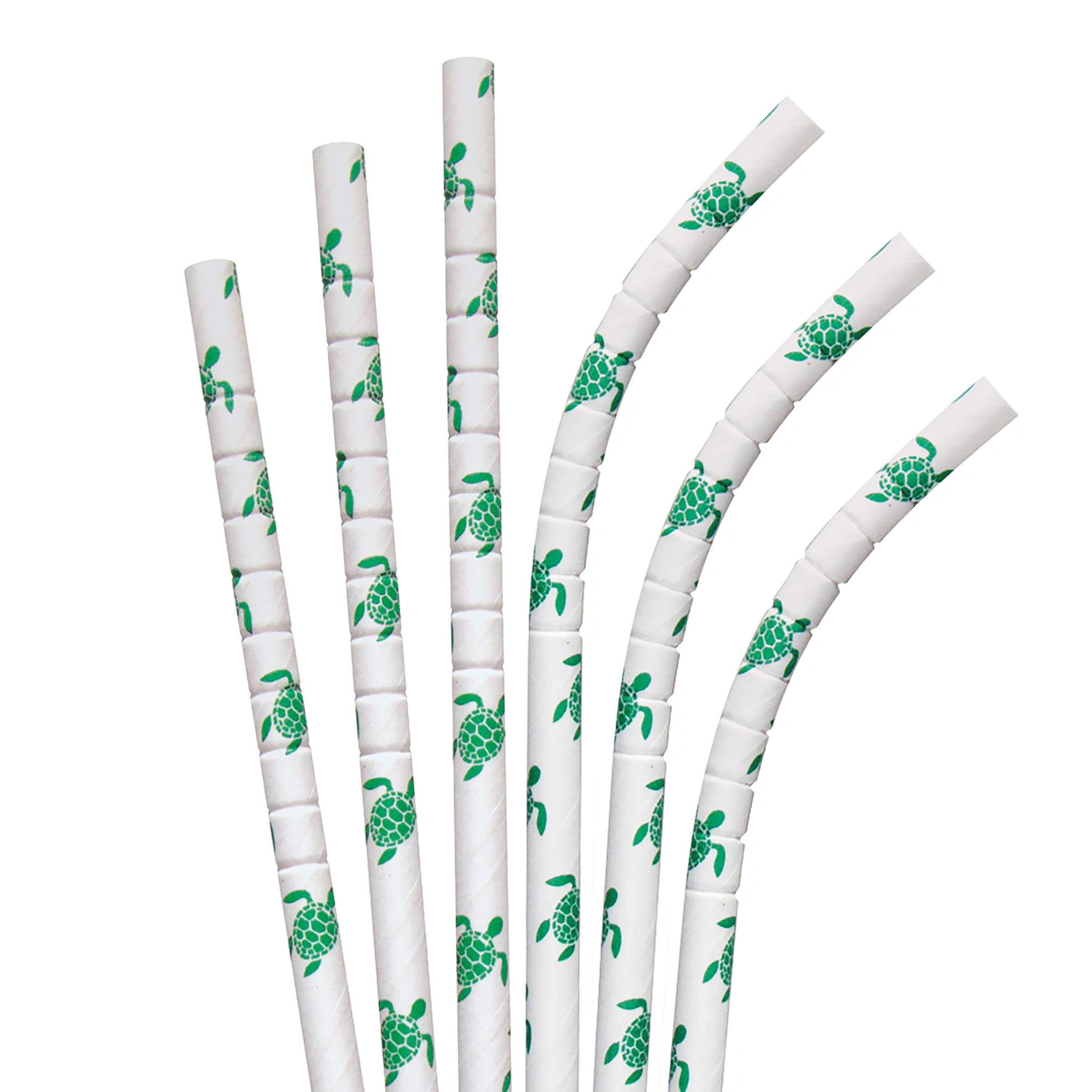 Biodegradable Eco Friendly Paper Straws Compostable Sea Turtle Jumbo ...