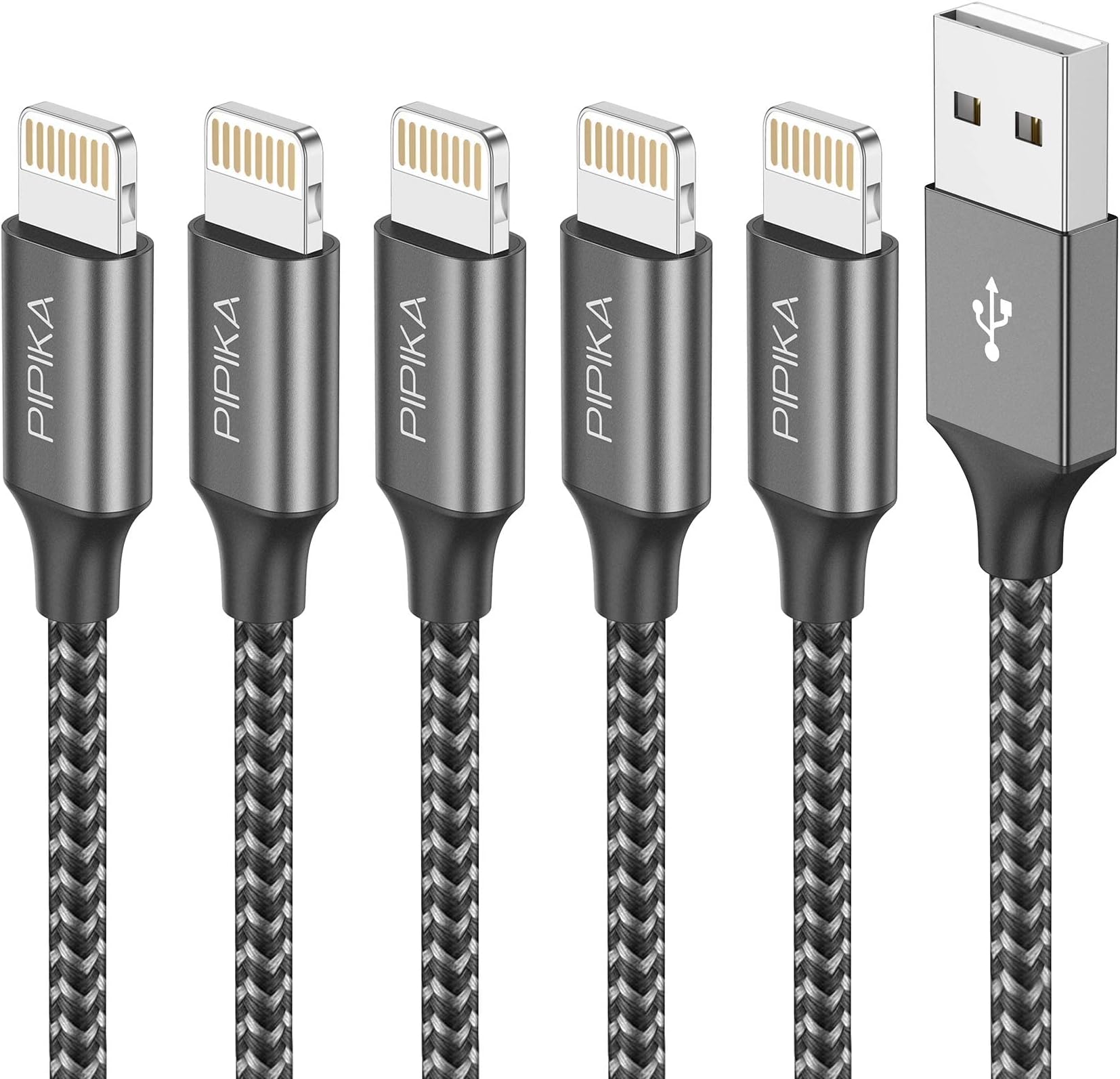 IDISON Cable iPhone [2m+2m+3m+1m+1m/Lot de 5],Cable Lightning Certifiés ...