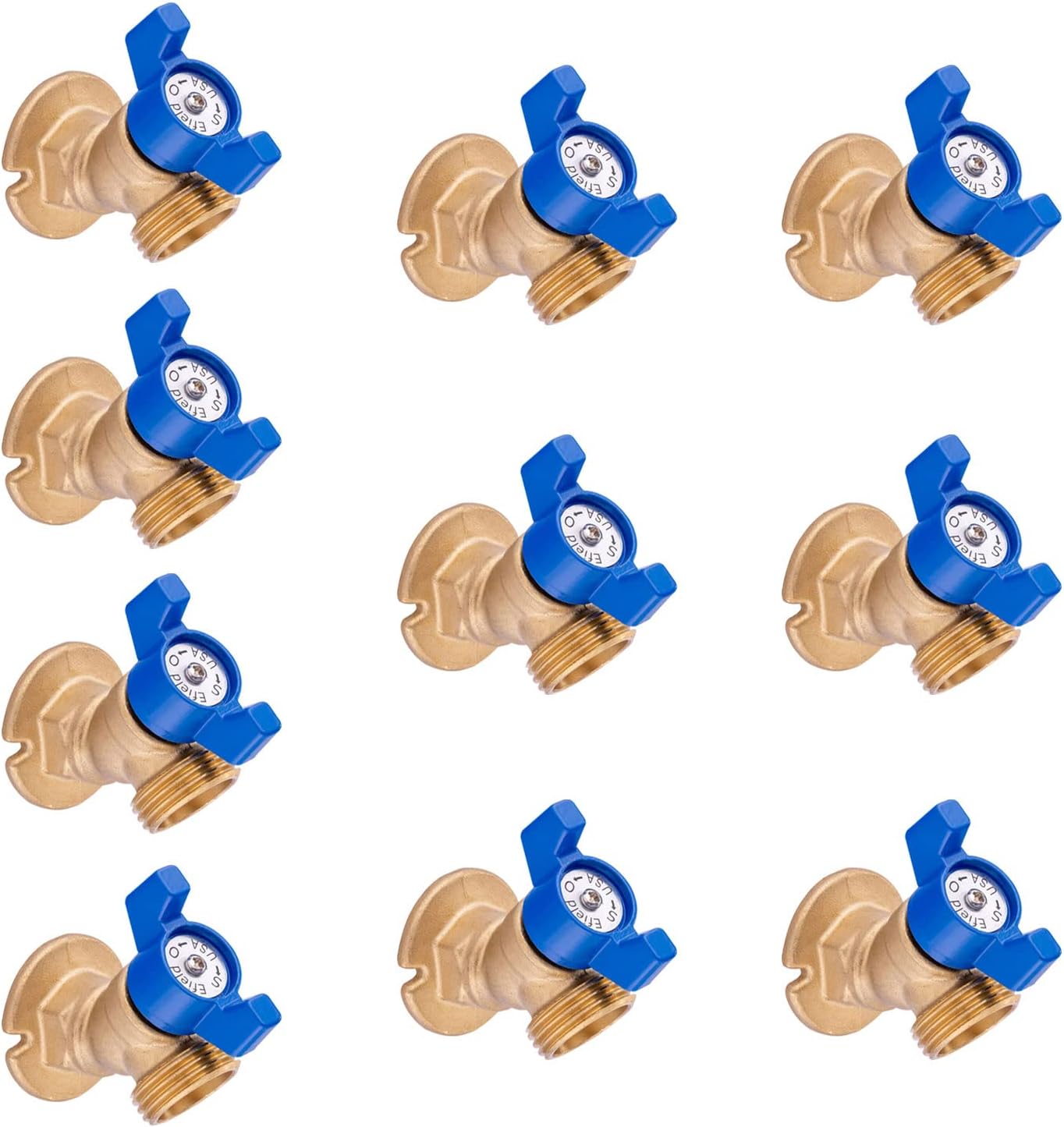 Amazon.com : EFIELD (Pack of 10) Valve 1/4-Turn Sillcock Hose Bibb with ...