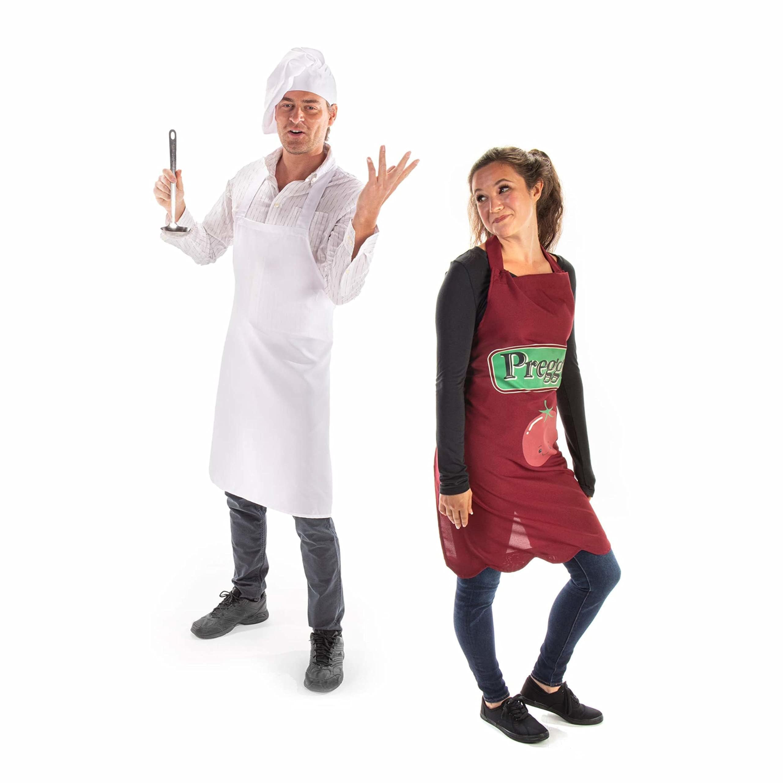 Amazon.com: Preggo & Chef Couples Halloween Costume - Funny Maternity ...
