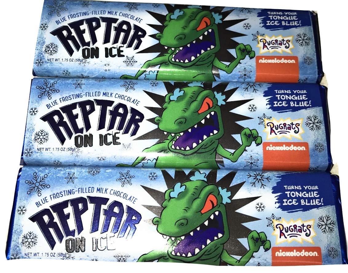Buy Reptar Bar - Nickelodeon Rugrats - Blue Frosting Filled Milk ...
