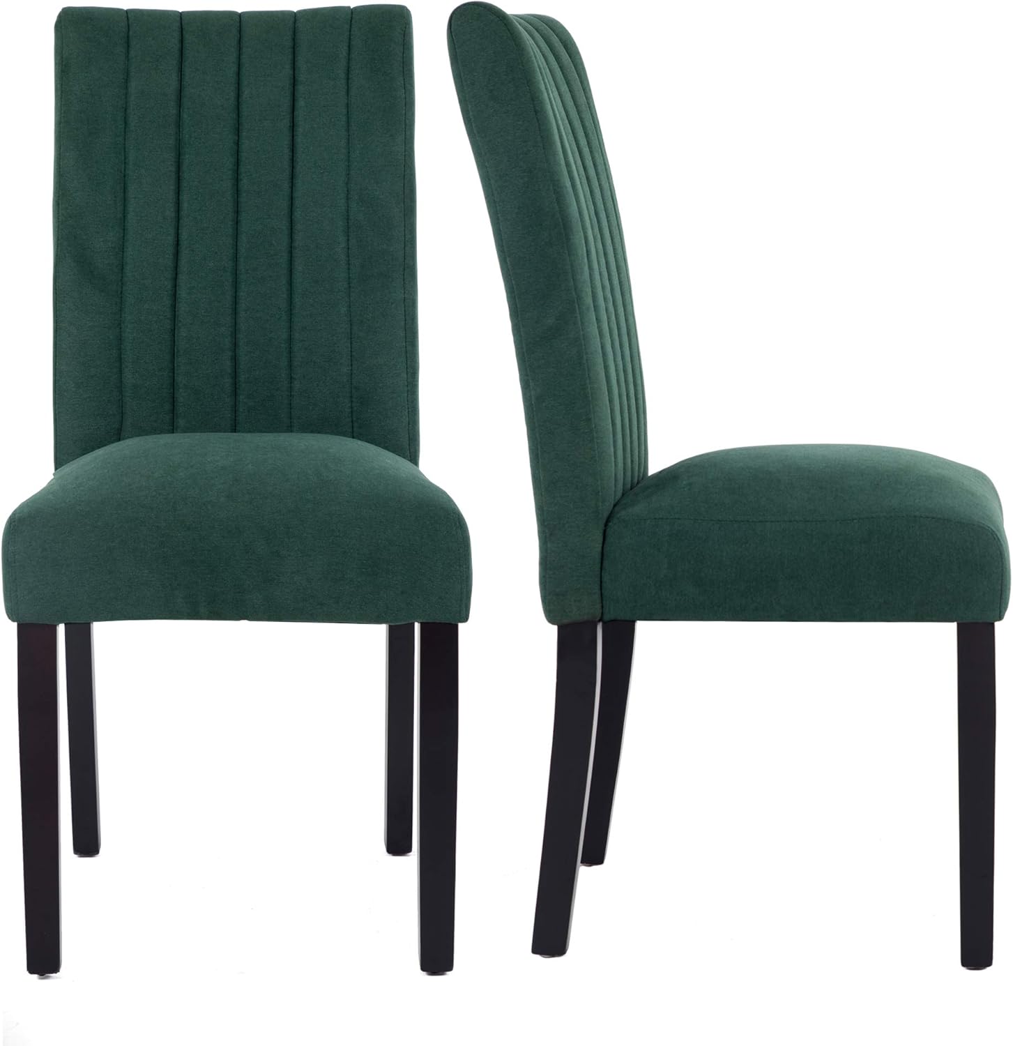Amazon.com - LSSBOUGHT Upholstered Fabric Parsons Dining Chair, Set of ...