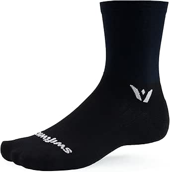Swiftwick - ASPIRE Mid-Crew Cycling Socks, Maximum Breathability ...