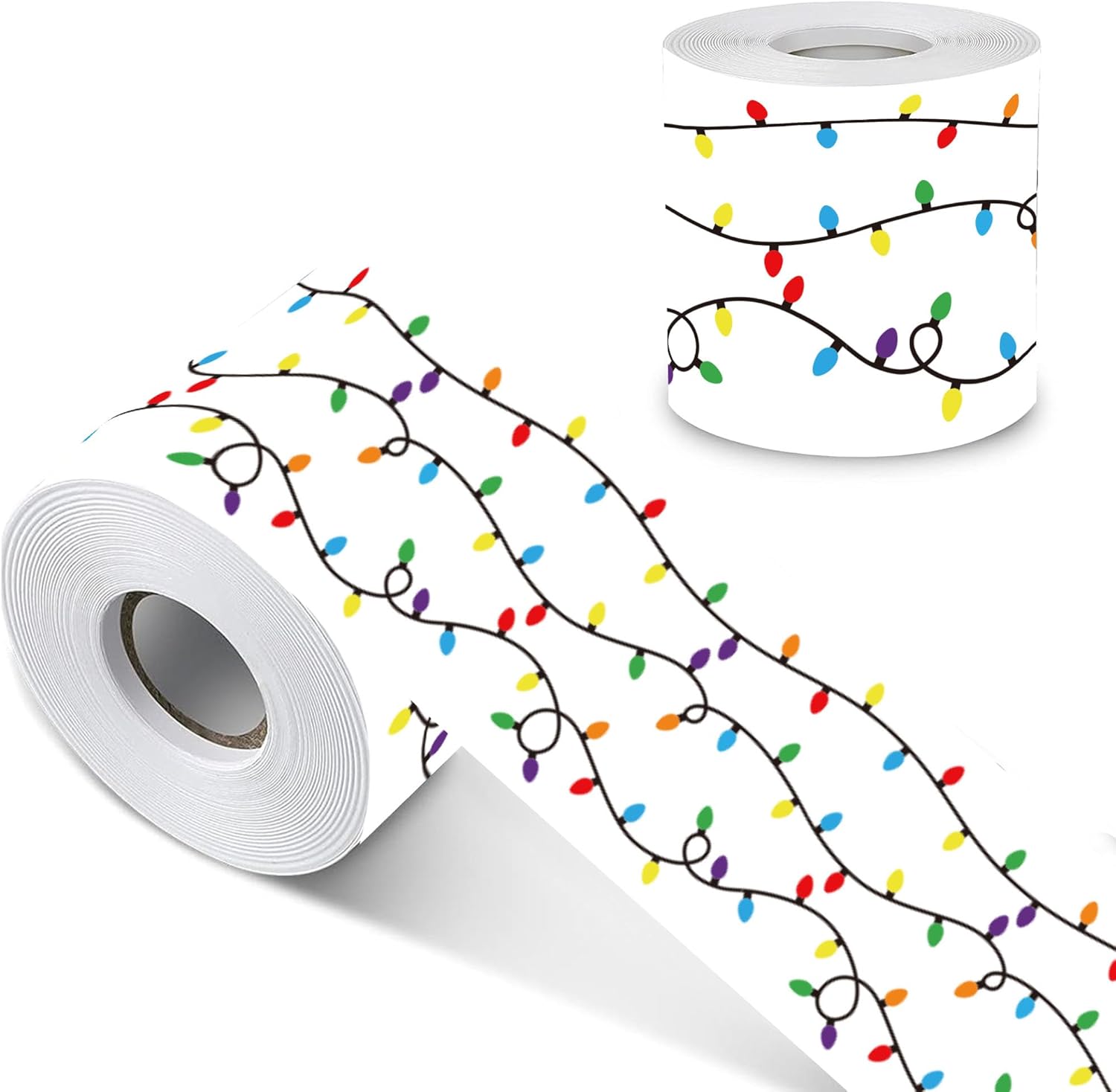 Amazon.com: Christmas Light Bulletin Board Borders 50Ft Santa Straight ...