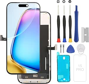 Amazon.com: for iPhone 15 pro Screen Replacement Kit Full Assembly ...
