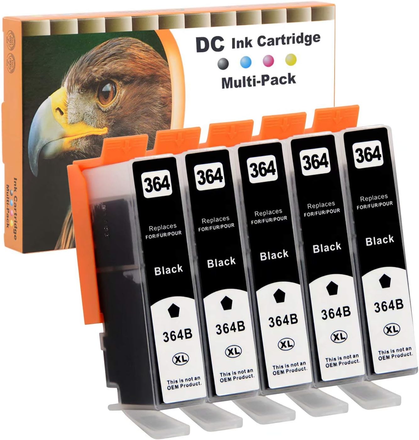 HP 364 Pack de 4 Cartouches d'Encre Cyan, Magenta, Jaune et Noire ...