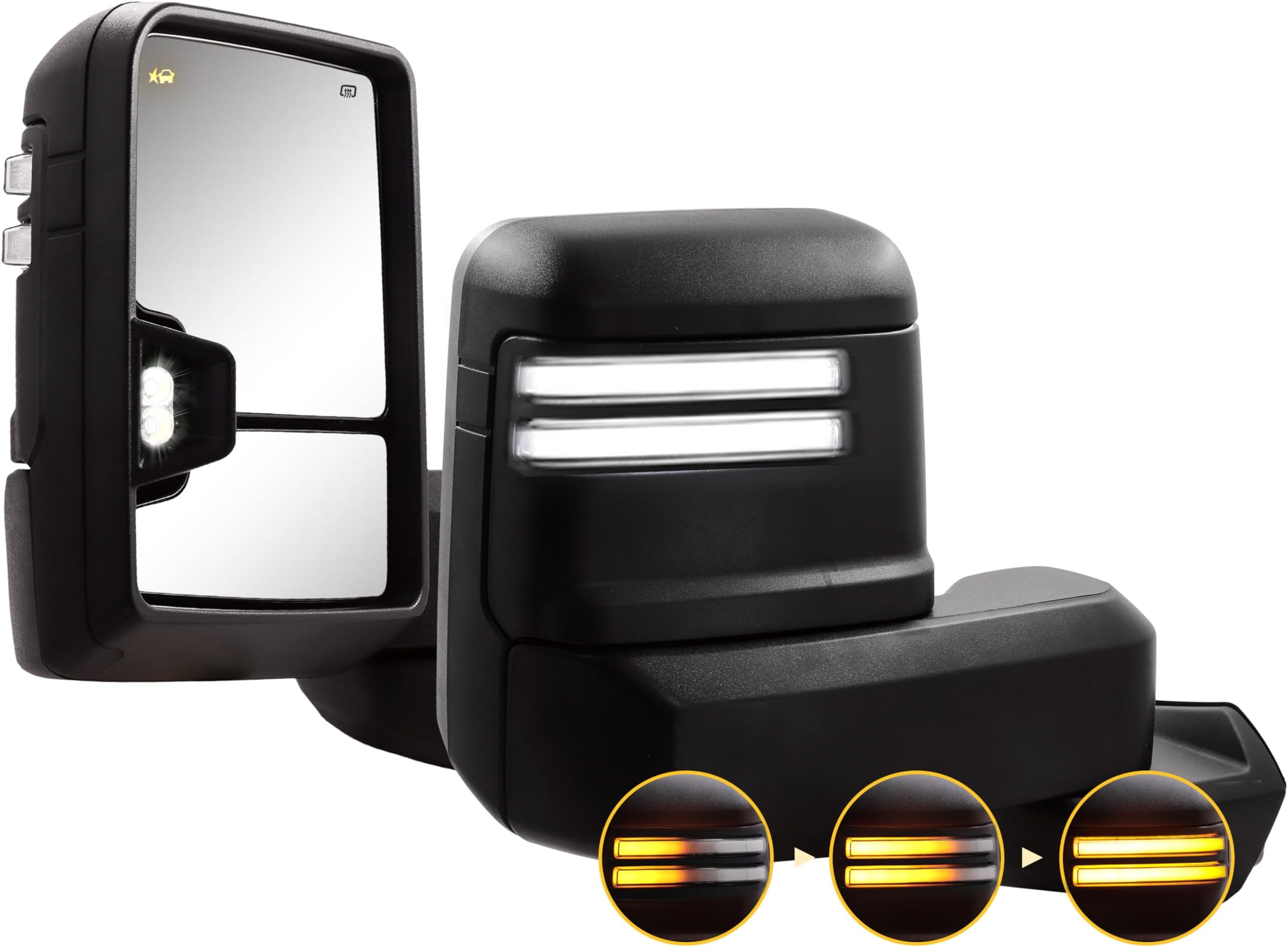 Amazon.com: ANPART Upgrade style Towing Mirrors fit for 2019-2022 For ...