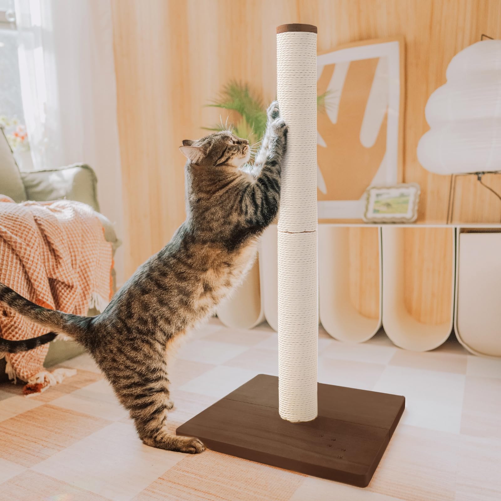 Snapklik.com : Necoichi 31.5” Tall Cat Scratching Post Kitten Scratcher ...