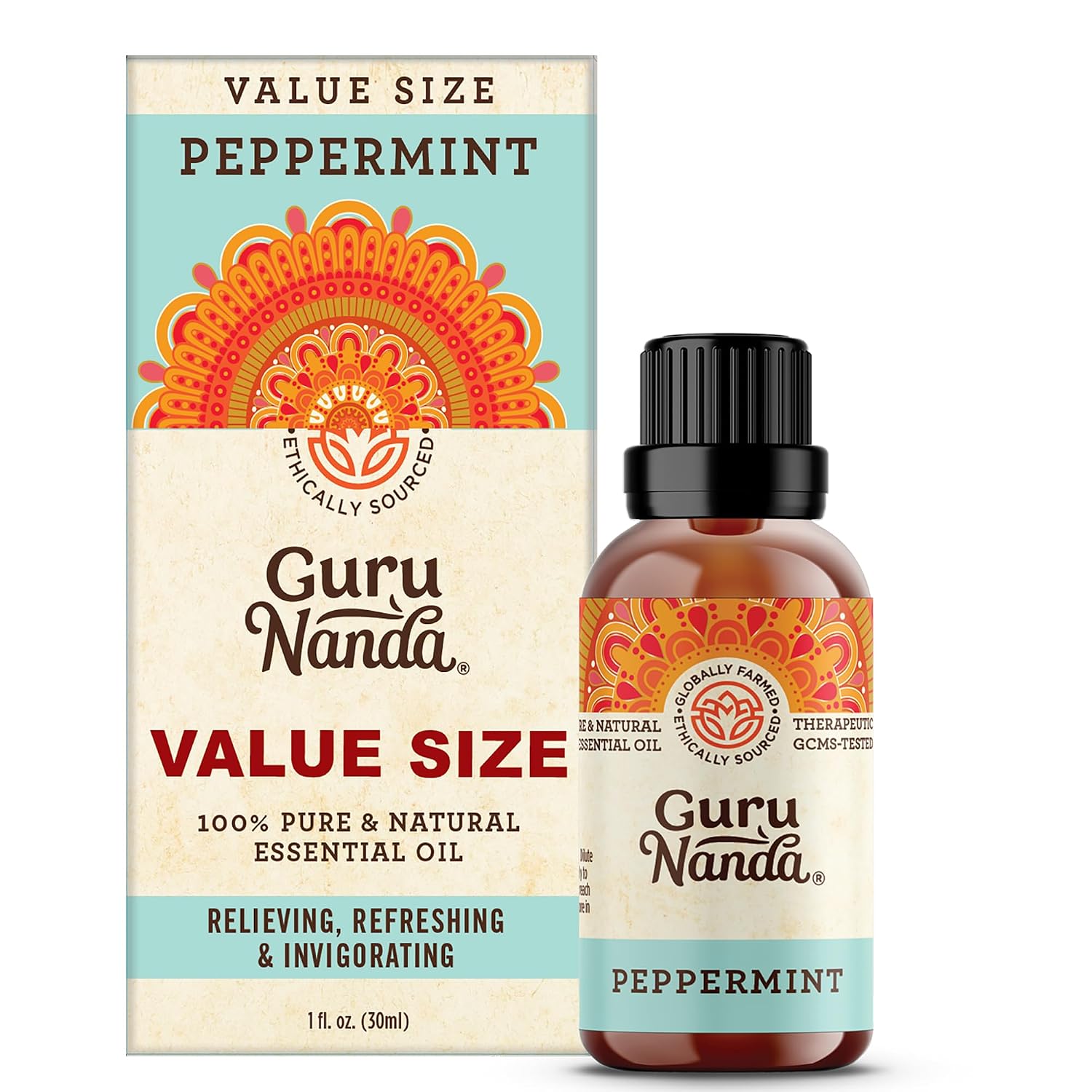 Amazon.com: GuruNanda Peppermint Essential Oil, 100% Pure, Natural ...