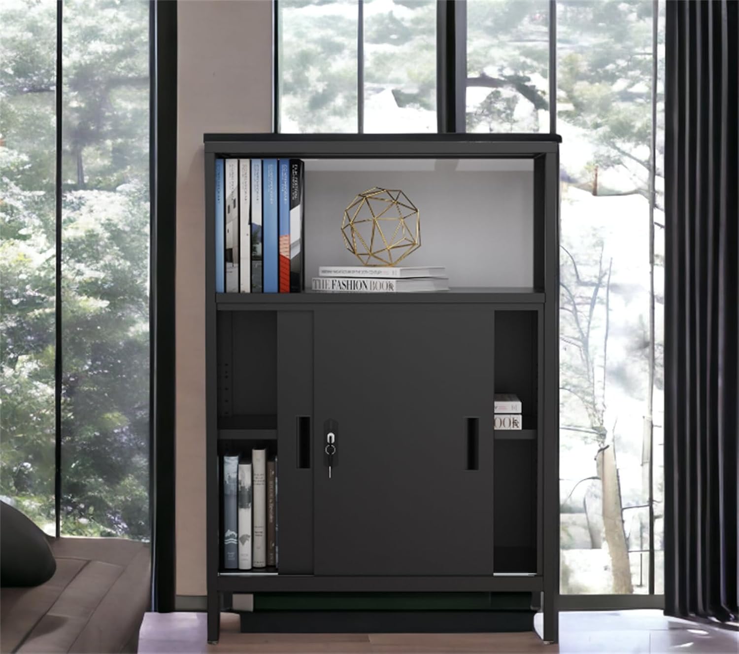 Amazon.com: KnoRRS Office File Cabinets with Lock with Moving Sliding ...
