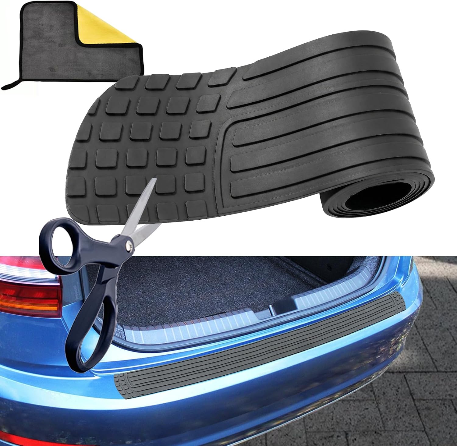 TACOPETS Car Rear Bumper Protector, 41 x 3.4 inch Trimmable, Anti ...