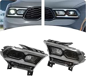 Amazon.com: WOHAIPA Full LED Headlight Assembly For 2021-2023 Dodge ...