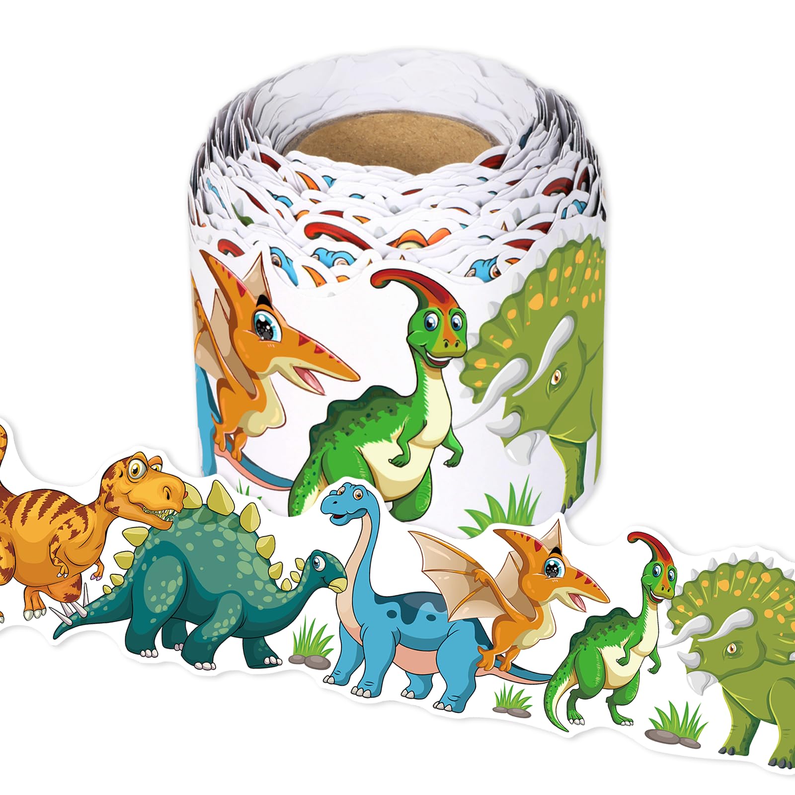 Snapklik.com : Dinosaur Bulletin Board Border, 65.6Ft Cute Dinosaur ...