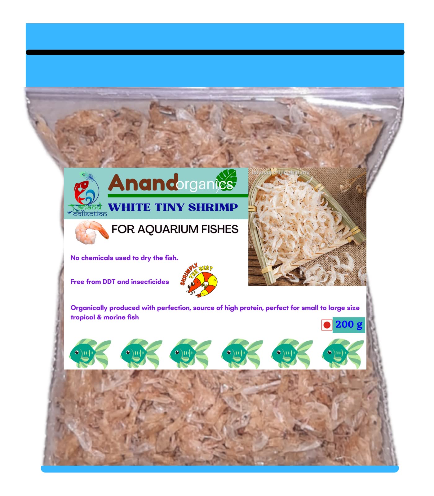 Buy Anand Enterprise Natural High Protein Aquarium Fish Food Sun Dried ...