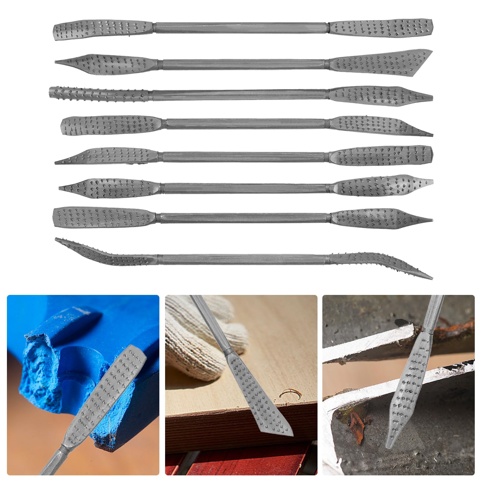 Amazon.com: TMZDCJK 8pcs/Set Double-Ended Wood Carving File Kit Shaped ...