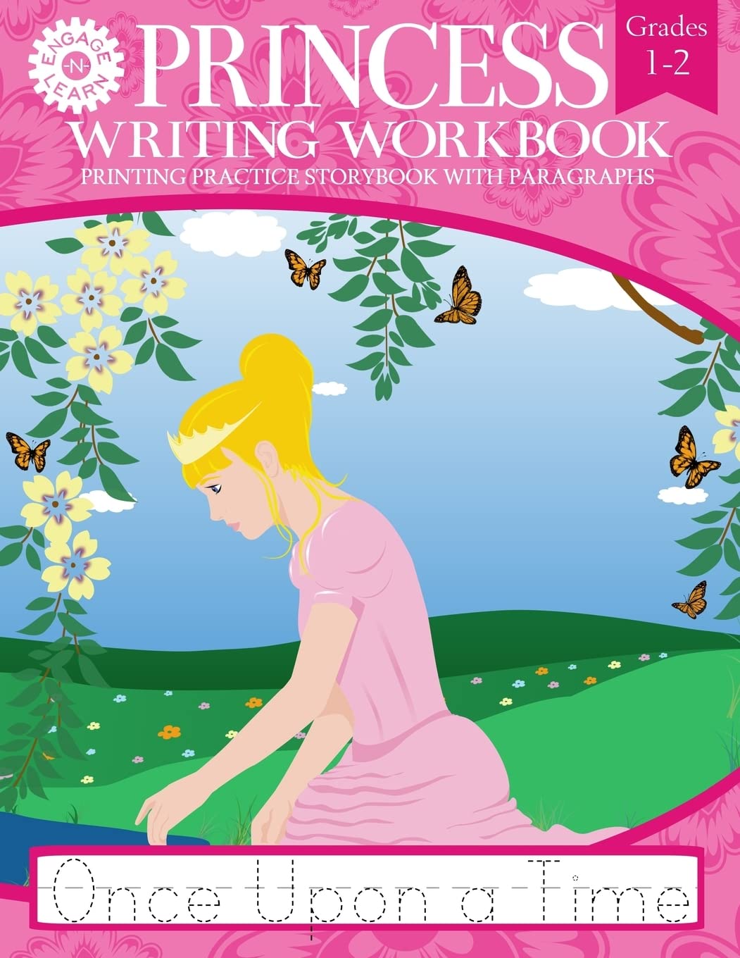 Princess Writing Workbook Printing Practice Storybook with Paragraphs ...