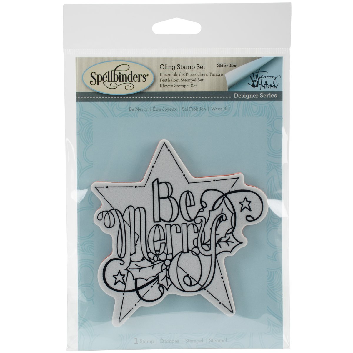 Spellbinders Be Merry Stamp Set, Synthetic Material, Multicoloured, 20. ...